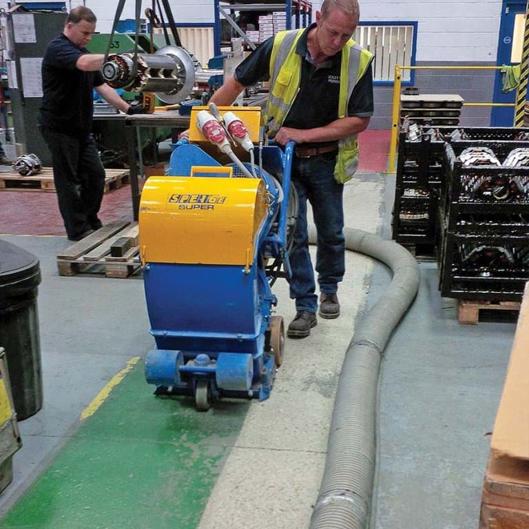 Vacuum Assisted Shot Blaster | Polycote